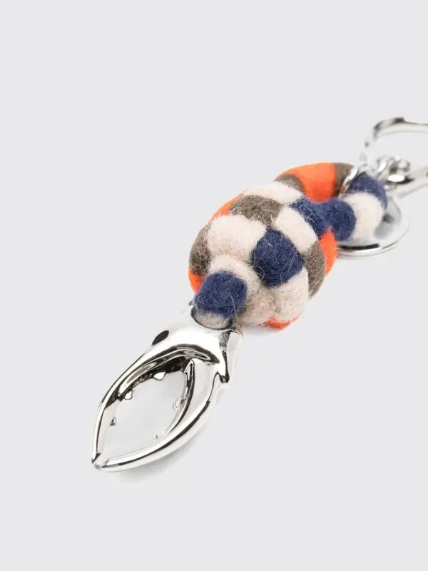 Loewe Knot Keychain X Cosima Von Bonin In Wool Felt And Brass