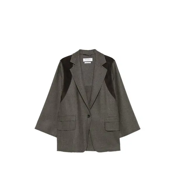 Max Mara Grey Jackets Blazers - Gray