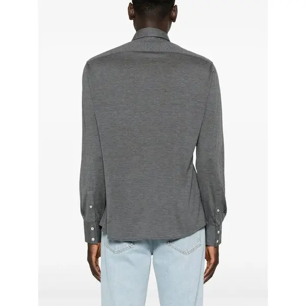 Brunello Cucinelli Grey Shirts - Gray