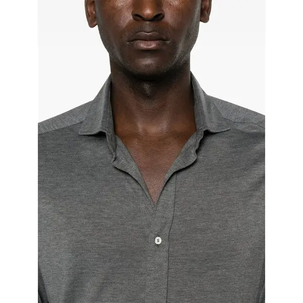 Brunello Cucinelli Grey Shirts - Gray