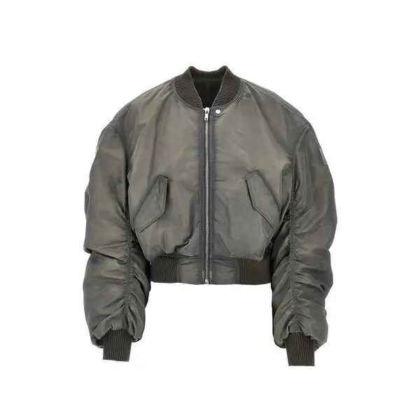 Rick Owens Grey Jackets Bomber Jackets - Gray