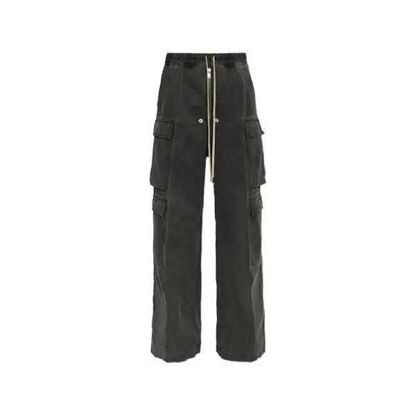 Rick Owens Grey Trousers Straight Trousers