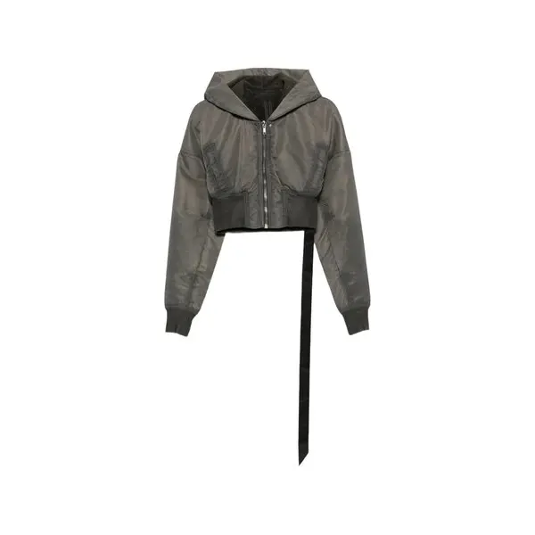 Rick Owens Grey Jackets Cropped Jackets