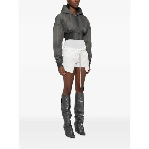 Rick Owens Grey Jackets Cropped Jackets