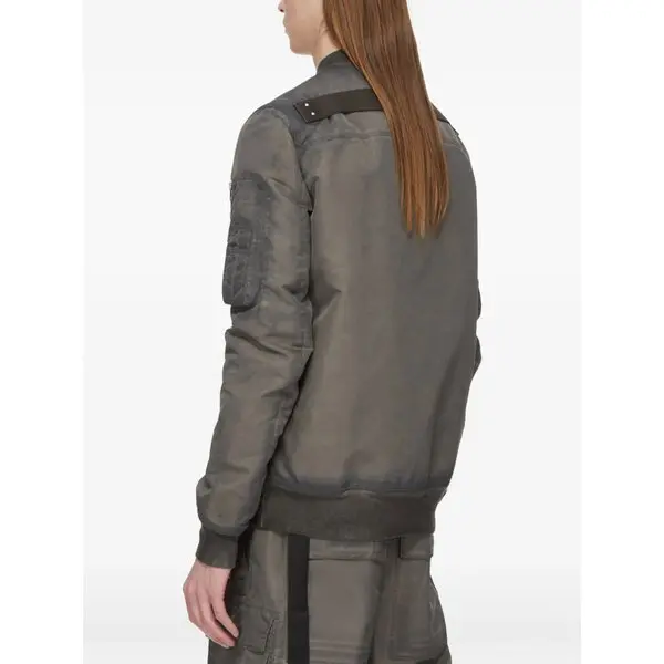 Rick Owens Grey Jackets Bomber Jackets