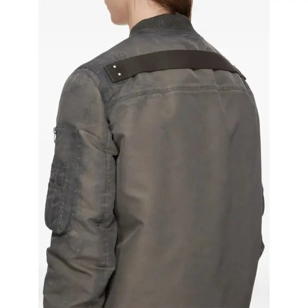 Rick Owens Grey Jackets Bomber Jackets