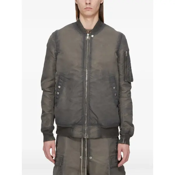 Rick Owens Grey Jackets Bomber Jackets - Gray