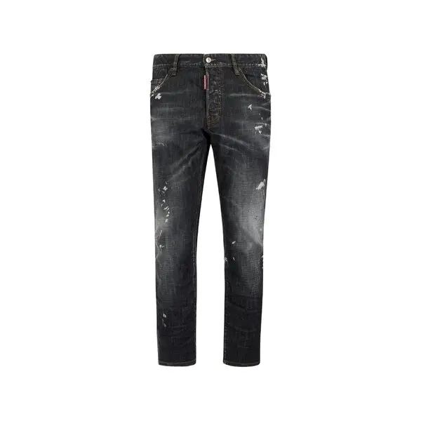 Dsquared2 Grey Denim Regular & Straight-leg Jeans - Gray