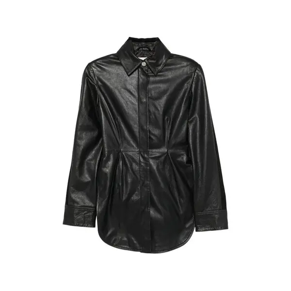 Sportmax Jackets Leather Jackets - Black