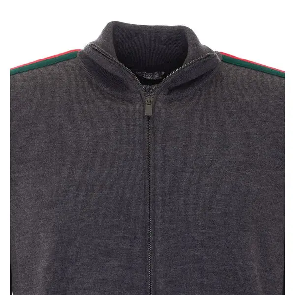 Gucci Web Tape Zip Light Wool Jacket