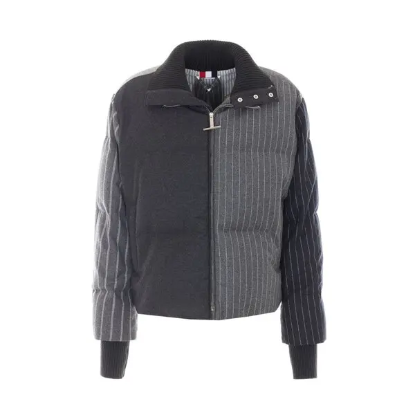 Thom Browne Dowfille Down Jacket - Gray