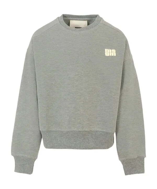 MSGM Logo-print Crew-neck Sweatshirt