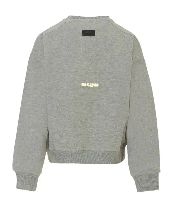 MSGM Logo-print Crew-neck Sweatshirt
