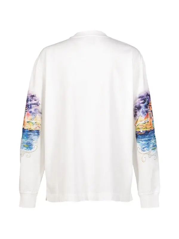 Casablanca Magic Carpet-print Long-sleeve T-shirt