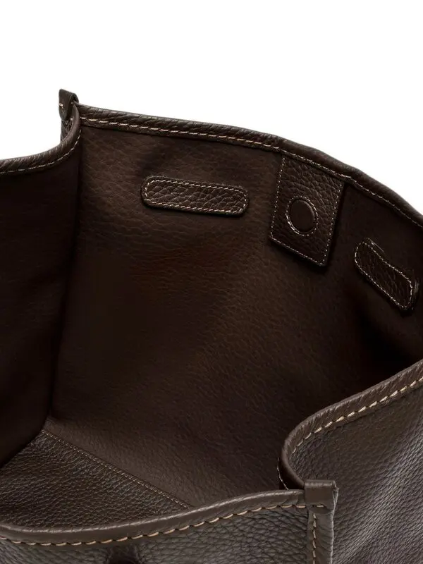 GIANNI CHIARINI Marcella Shopping Grained Leather Tote Bag
