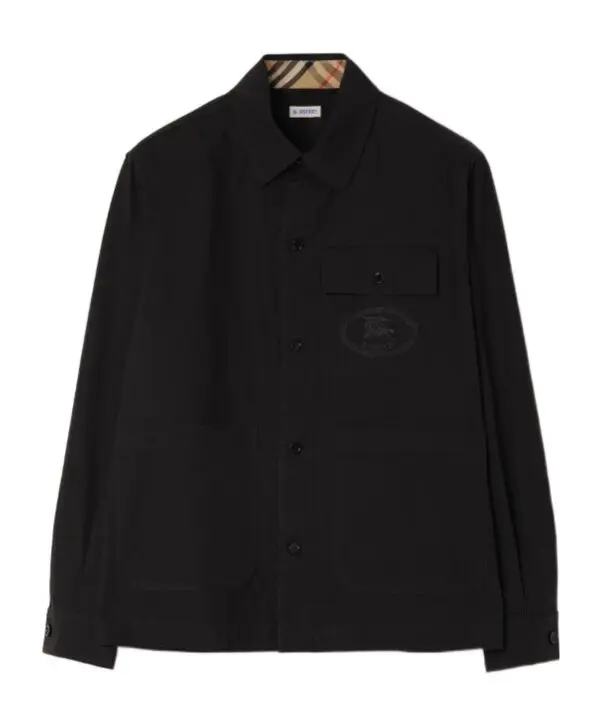 Burberry Cotton Overshirt - Black