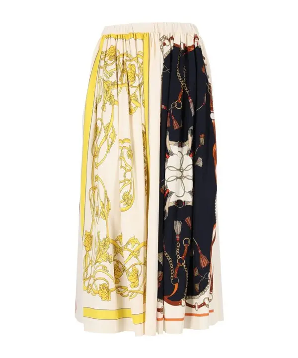 FORTE_FORTE Twill Skirt - Multicolor