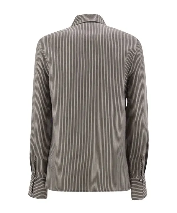 Peserico Striped Long-sleeve Shirt