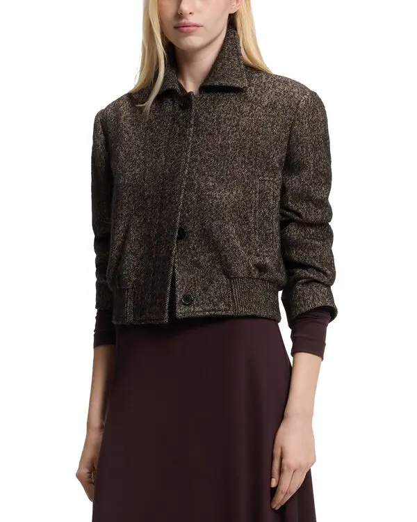 Hugo Boss Jocalenal Tweed Bomber Jacket
