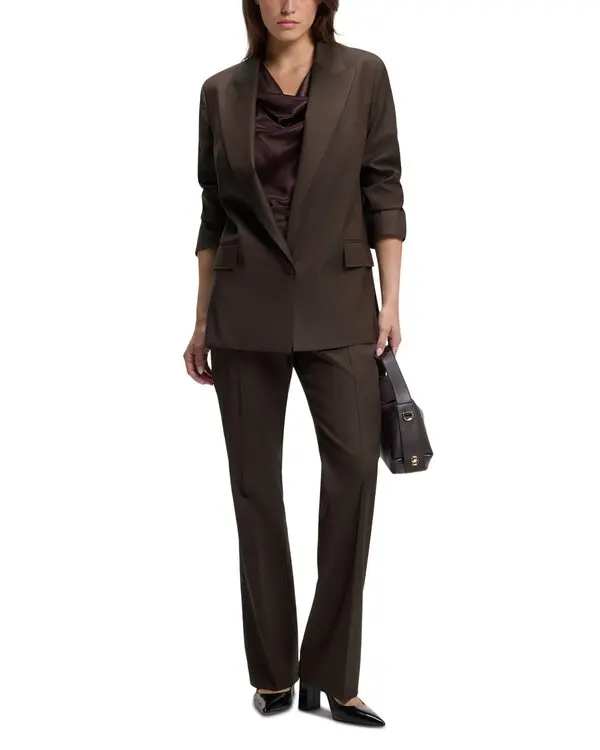 Hugo Boss Jemmala Wool Peak Lapel Blazer