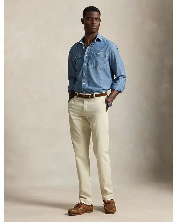 Polo Ralph Lauren Greenwich Stretch Straight Chino Pants - Basic Sand