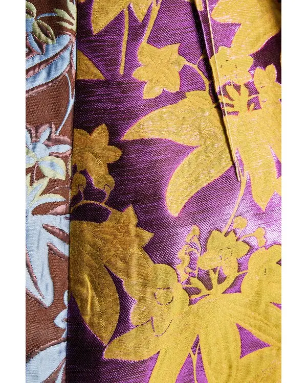 ALEMAIS Bodie Patchwork Jacquard Dress