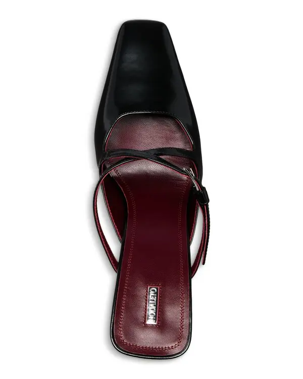 NODALETO Nodstalgia Grace Leather Mules - Black