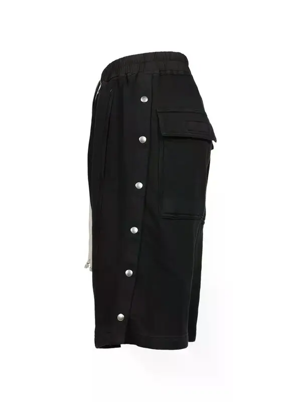 Rick Owens Pusher Snap-button Shorts - Black