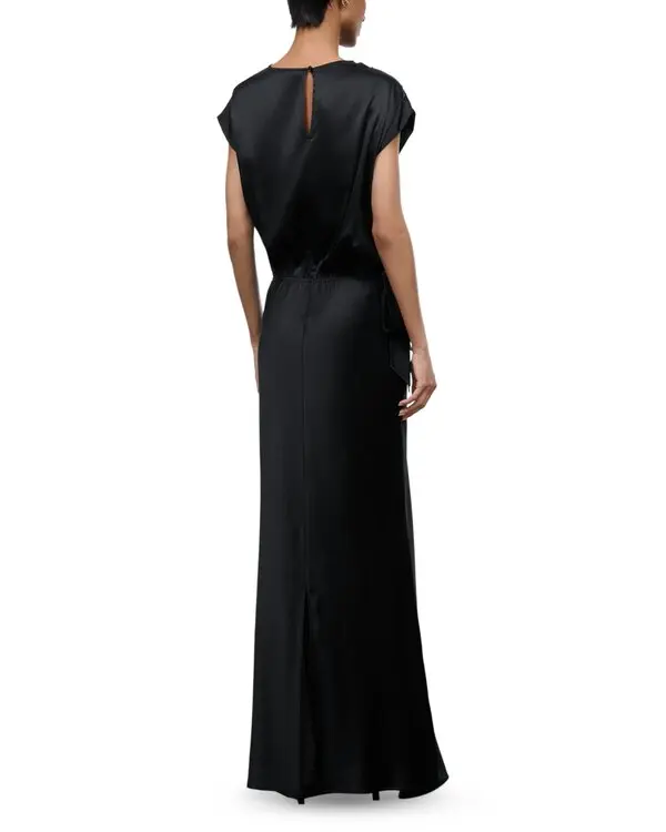 Staud Evelyn Silk Stretch Satin Dress