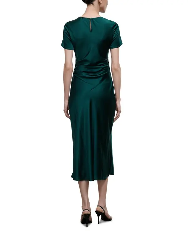 Staud Marcel Silk Blend Short Sleeve Dress