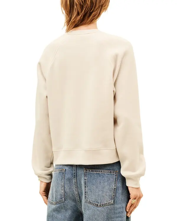 Ba&sh Della Gathered Raglan Sweatshirt