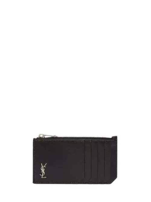 Saint Laurent Mini Luxe Wallet - Black