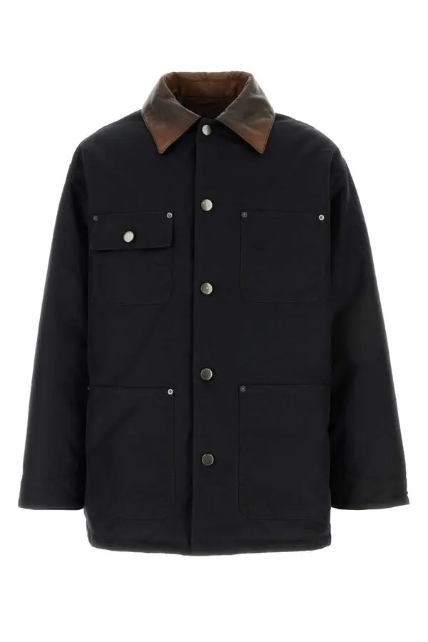 Prada Cotton-blend Down Jacket - Black