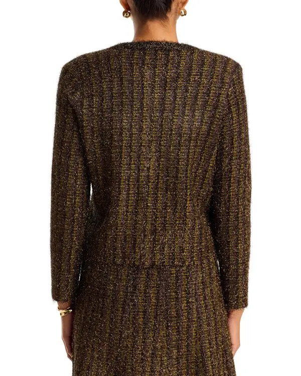 Veronica Beard Keziah Metallic Knit Jacket