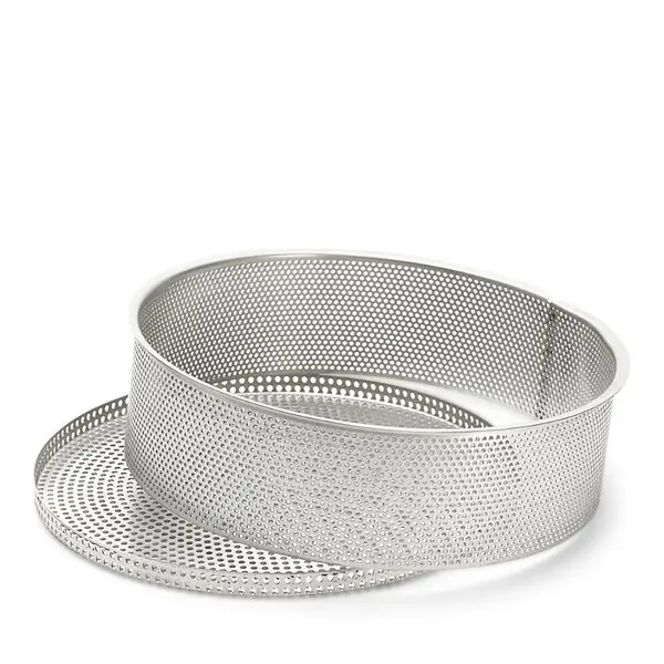 DE BUYER 8 Perforated Stainless Steel Cheesecake Mold