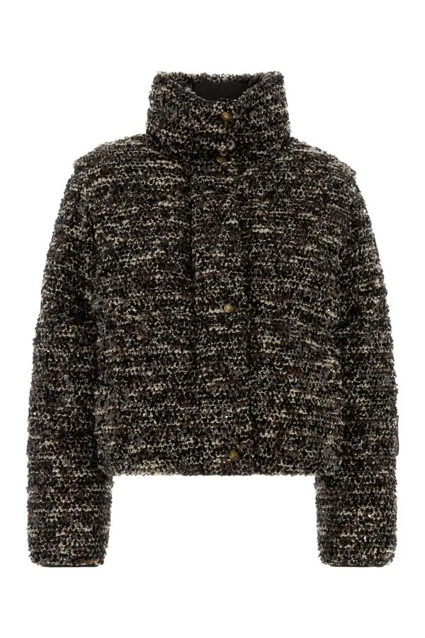 Moncler Poetique Bouclé & Nylon Down Jacket For - Multicoloured