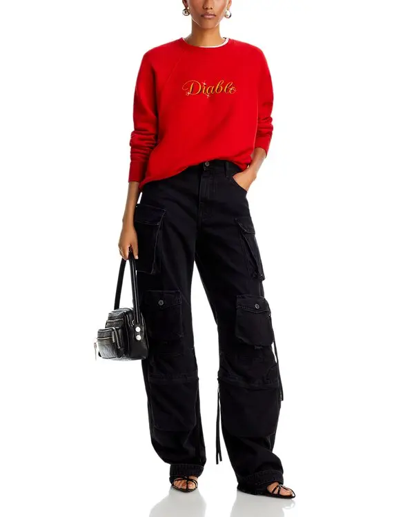 WILLY CHAVARRIA Diablo Raglan Standard Crewneck Sweatshirt