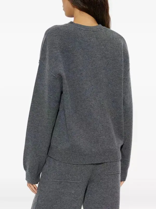 LISA YANG Cyrilla V-neck Cashmere Sweater - Grey