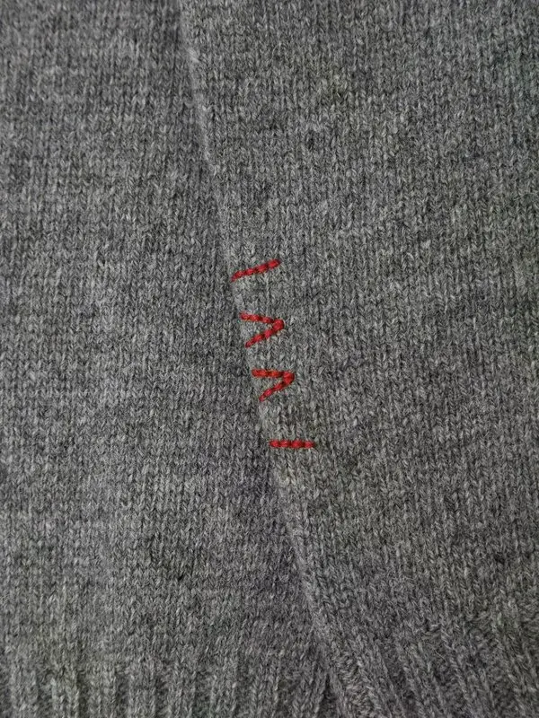 AMARANTO Embroidered-logo Crew-neck Sweater