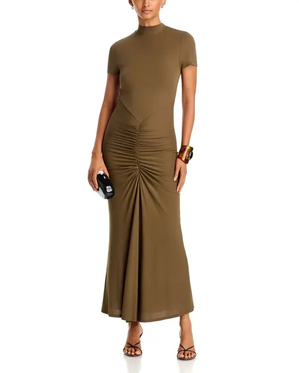 TOCCIN Alana Ruched Maxi Dress