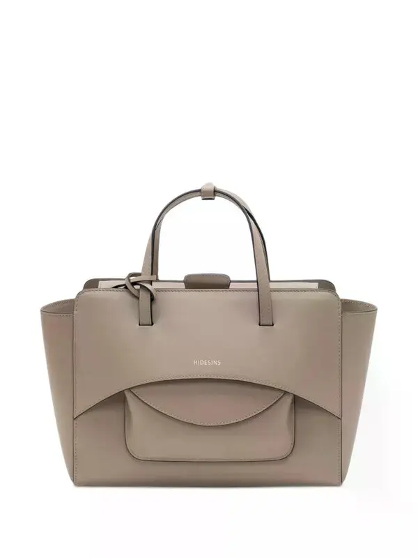 HIDESINS M Flap Premier Layer-pocket Leather Tote Bag
