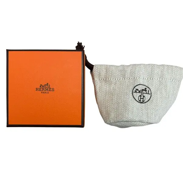 Hermès Twist Bangle In Fauve Calfskin Leather Bracelet