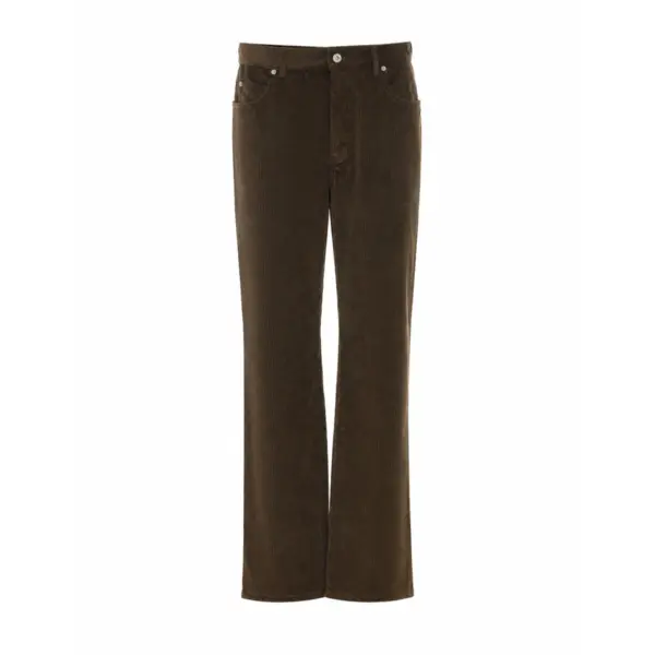 Loewe Ribbed Velvet Pants - Brown