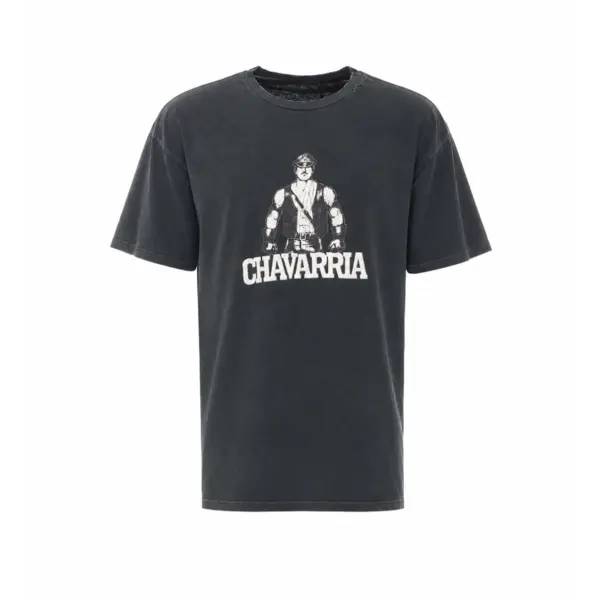 WILLY CHAVARRIA Leather Daddy Easy T-shirt - Black