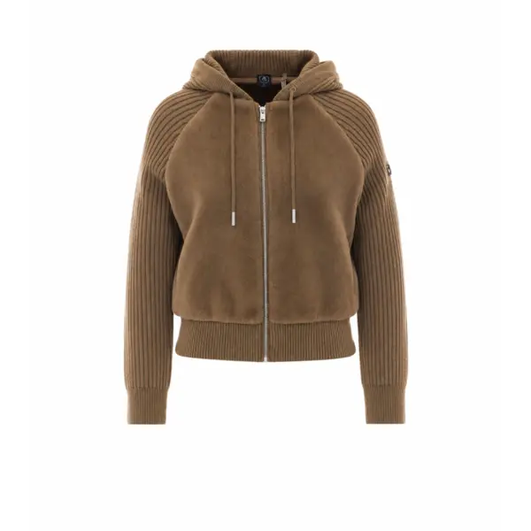Moose Knuckles Junction Hooded Sweater - Brown
