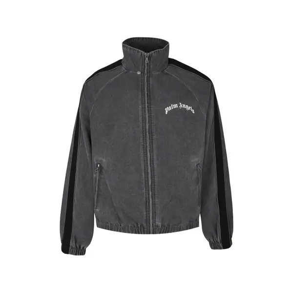 Palm Angels Grey Jackets Sport Jackets & Windbreakers - Gray