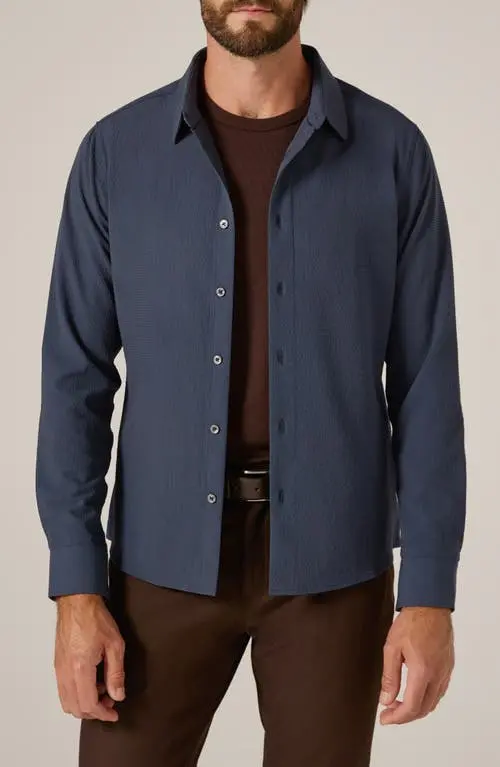 7 Diamonds Drayton Long Sleeve Shirt - Navy