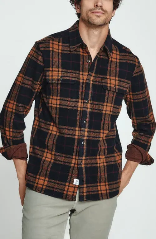 7 Diamonds Generation Long Sleeve Plaid Shirt - Walnut