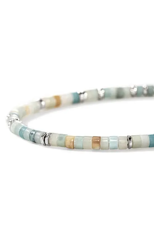 John Hardy Heishi Sterling & Quartzite Bead Bracelet
