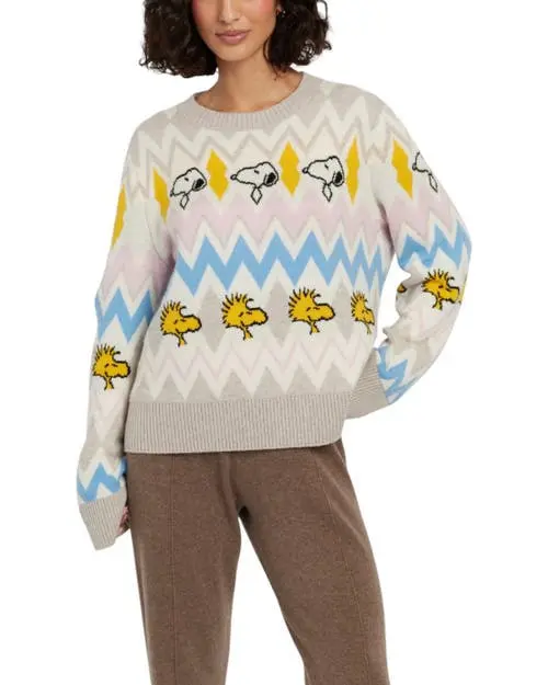 Chinti & Parker Wool-cashmere Snoopy Fairisle Sweater - Multi